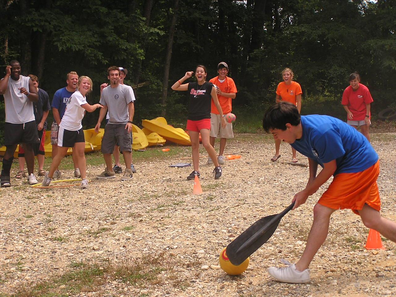Counselors-in-training play ball | Camp Winnamocka