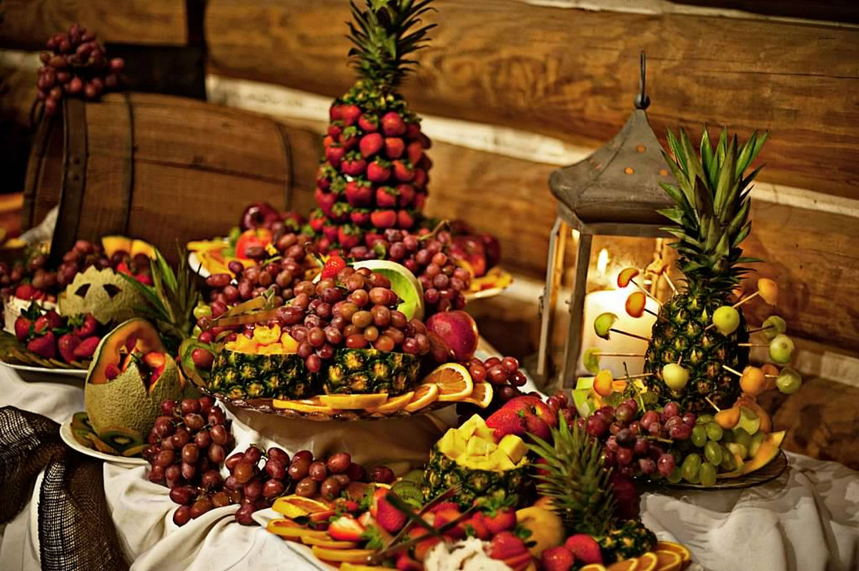 Reception-FruitDisplay | Camp Winnamocka